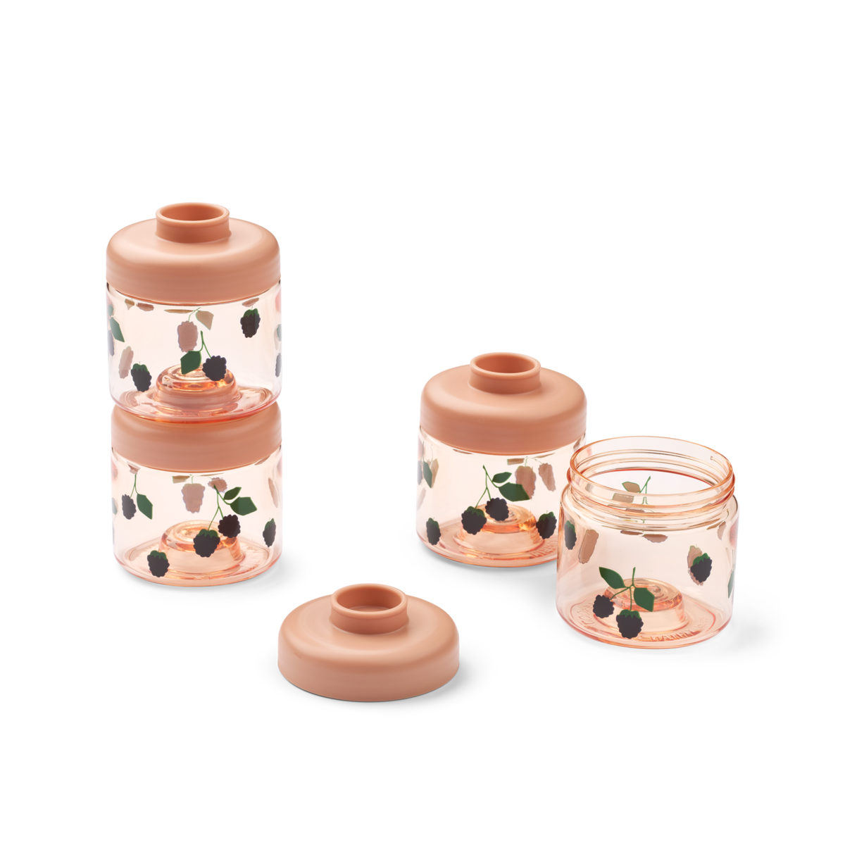 Dominique baby food boxes, Berry / Pale Tuscany - Mr.Bunny Shop