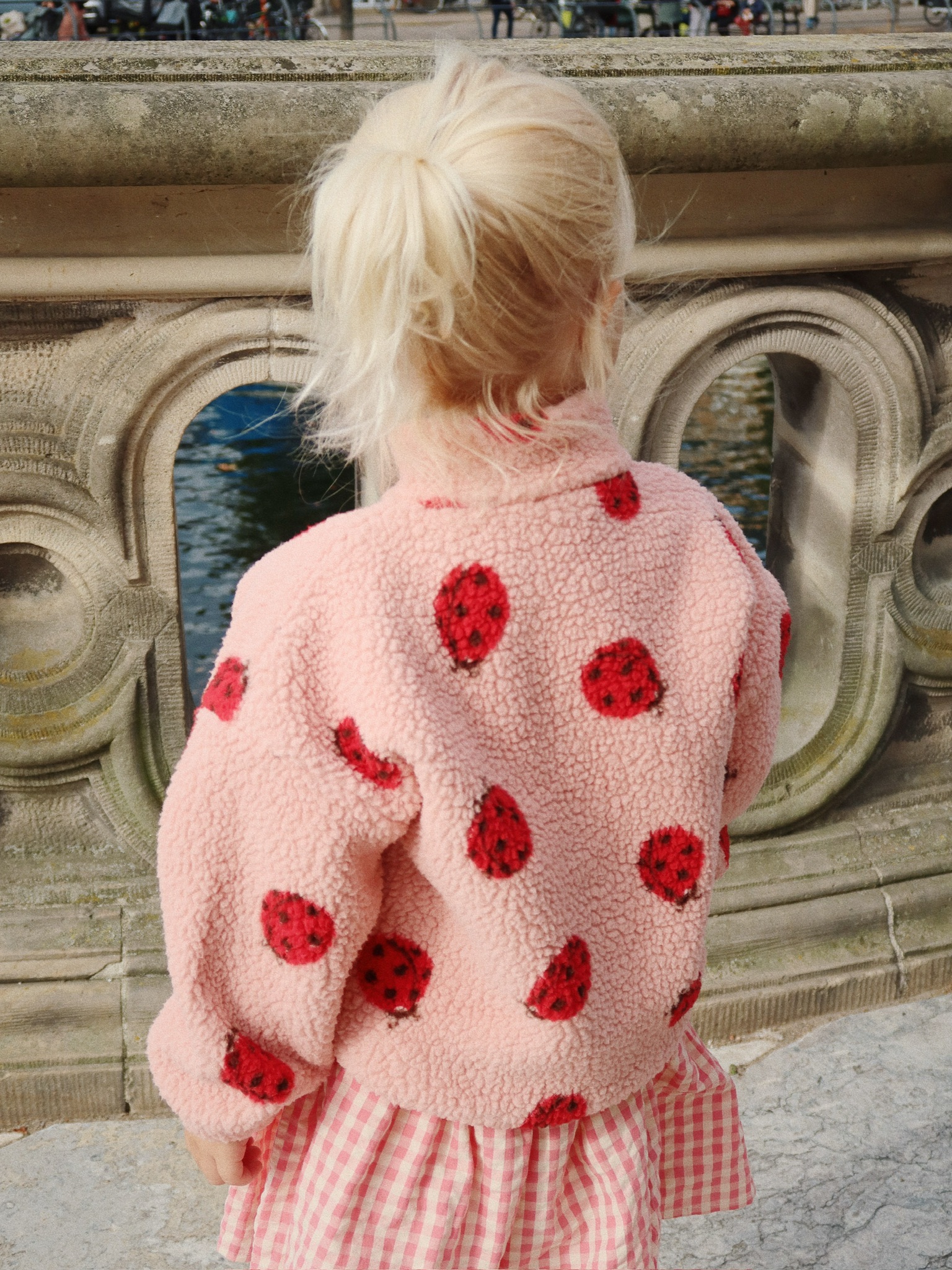 Jody teddy bomber jacket, Ladybug pink - Mr.Bunny Shop
